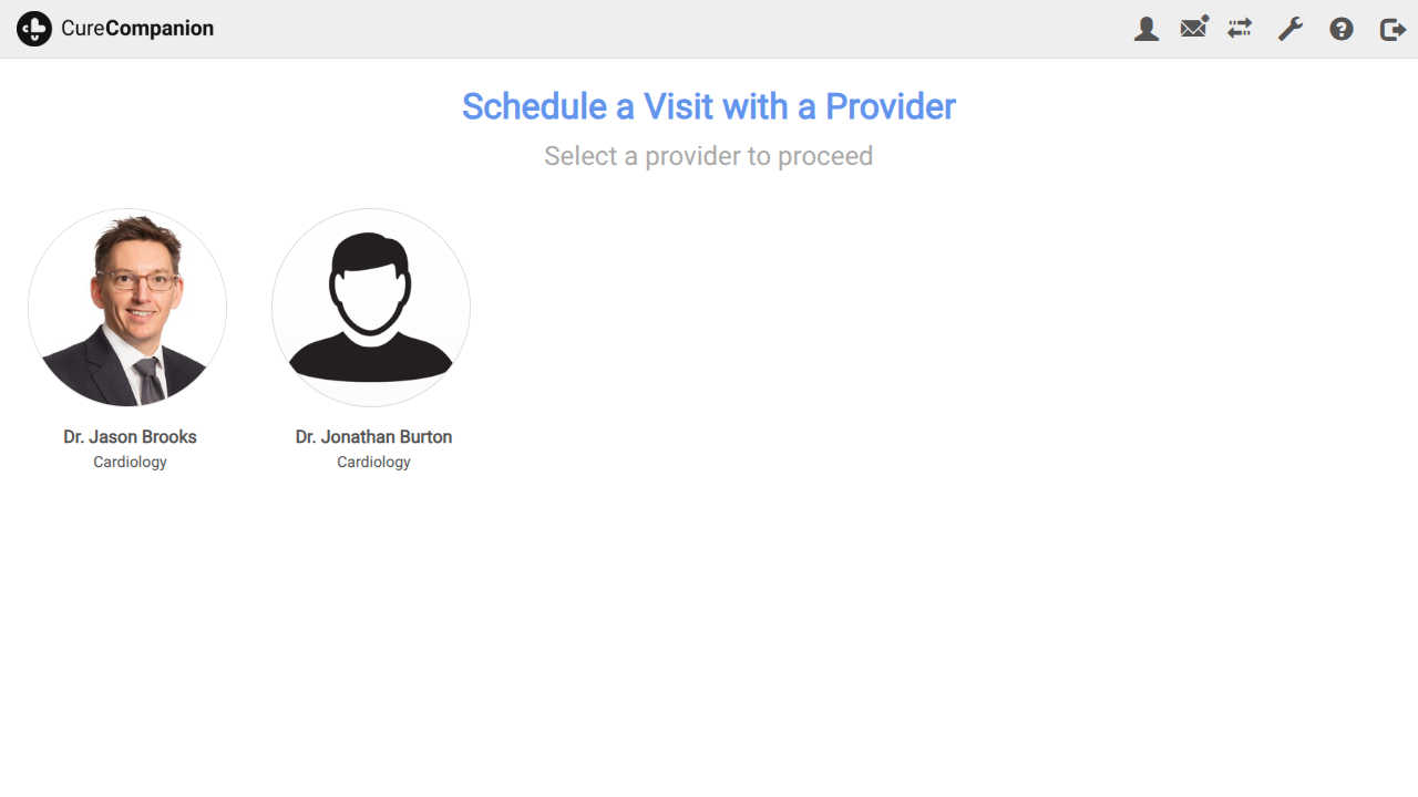 Scheduling Visits – CureCompanion